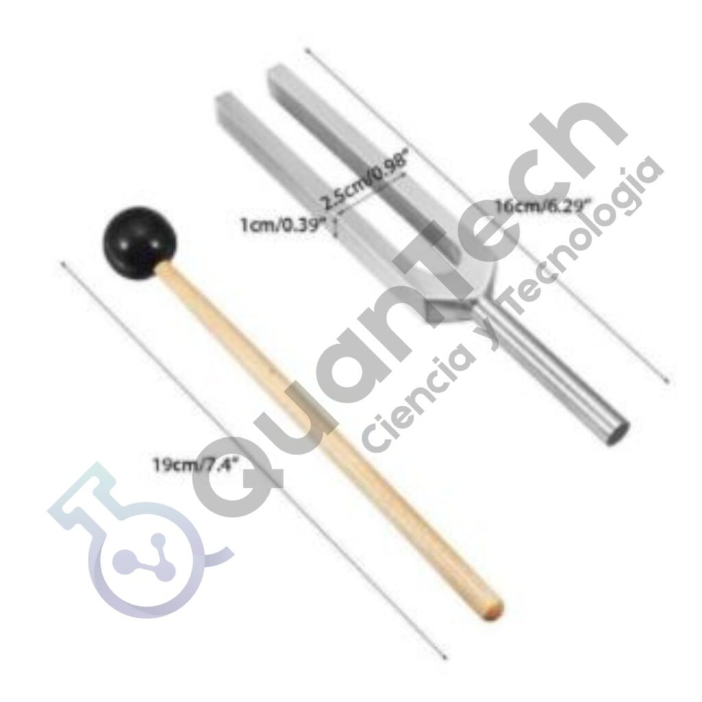 SET DE DIAPASON 256 HZ Y MARTILLO – Quantech