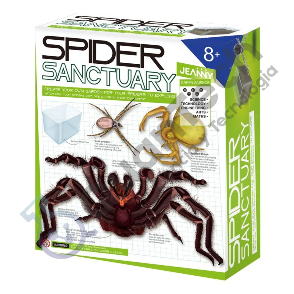 HABITAT DE UNA ARANA (spider Sanctuary)- KIT CIENTIFICO – Quantech