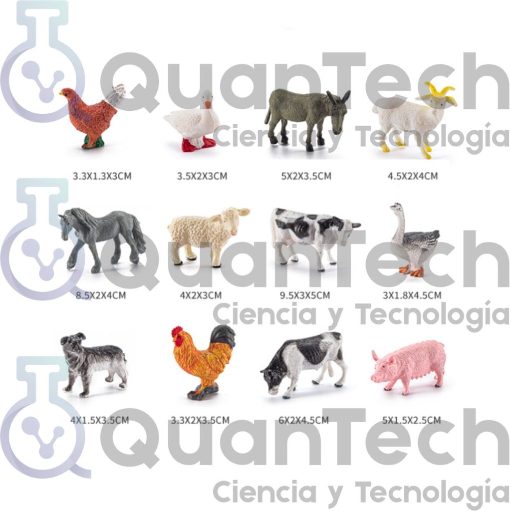 ANIMALES DE LA GRANJA JUMBO SET DE 12PCS – Quantech