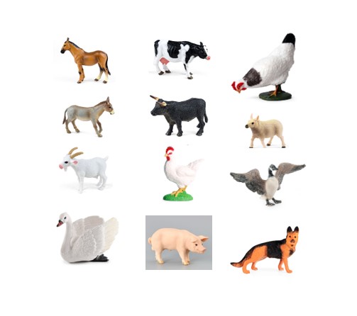 ANIMALES DE LA GRANJA JUMBO SET DE 12PCS – Quantech