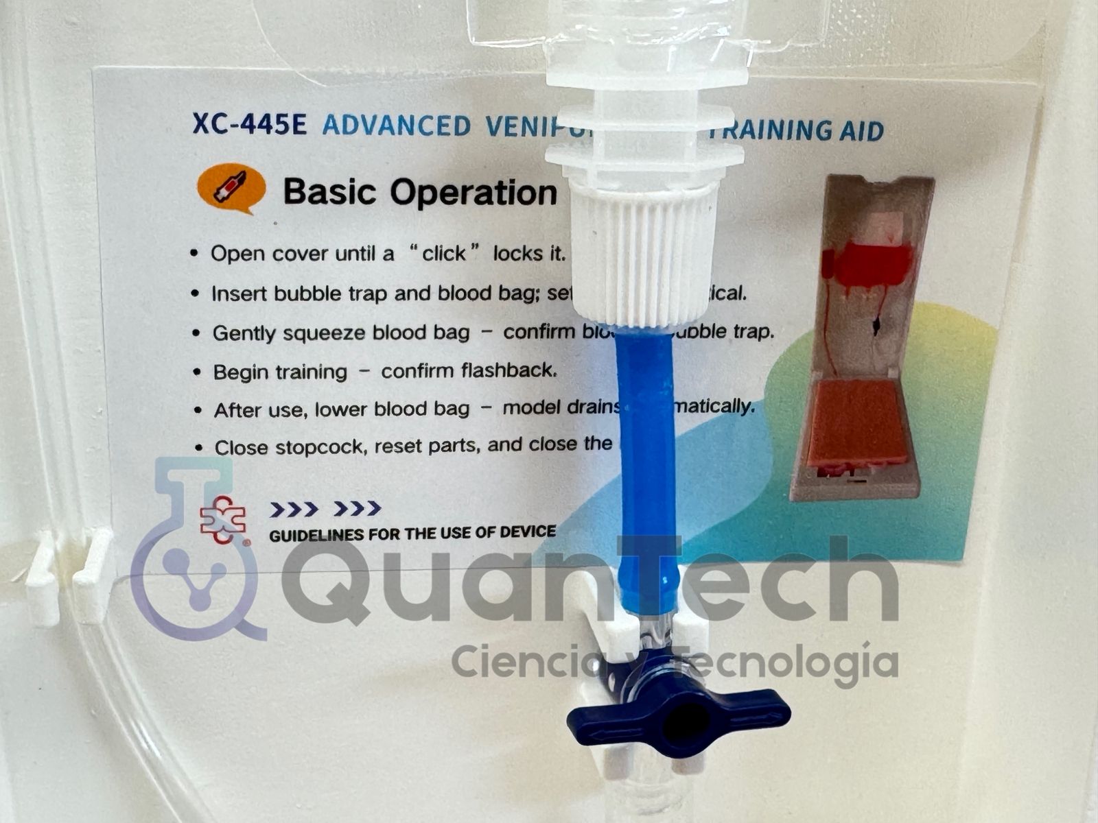SIMULADOR DE VENOPUNCIÓN Y ACCESO VENOSO PERIFÉRICO – Quantech